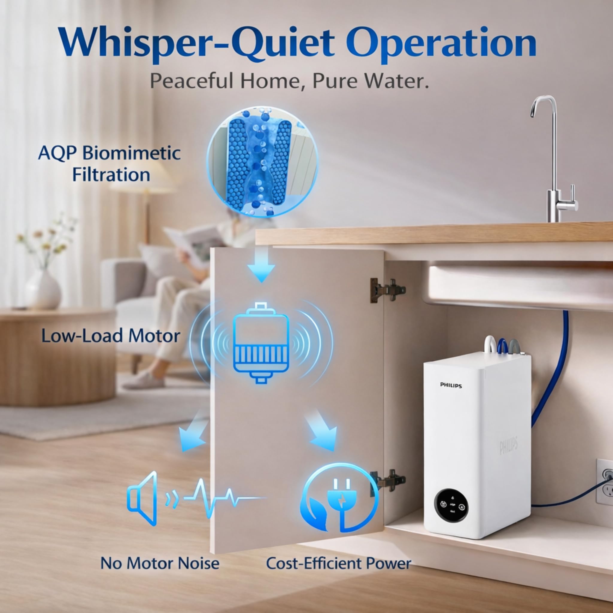 Snapklik.com : Philips AUT9360 Reverse Osmosis System, 600 GPD Under ...