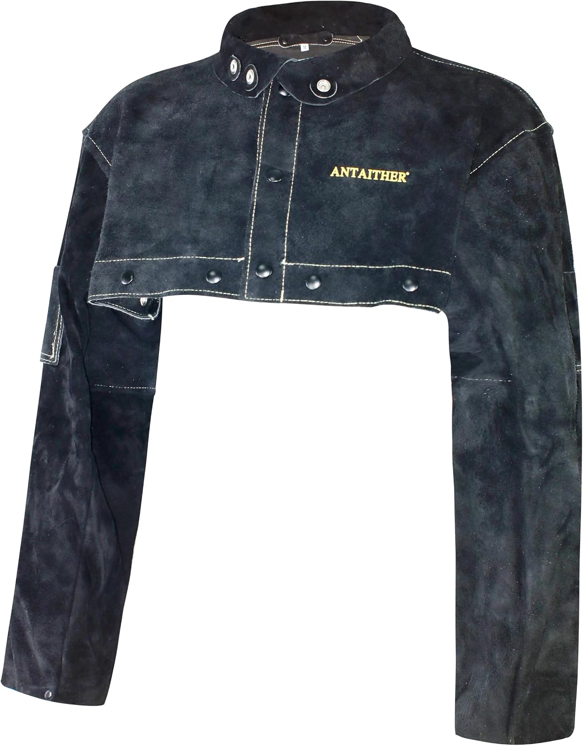 ANTAITHER Split Cowhide Leather Welding Cape Sleeve - Superior Heat ...