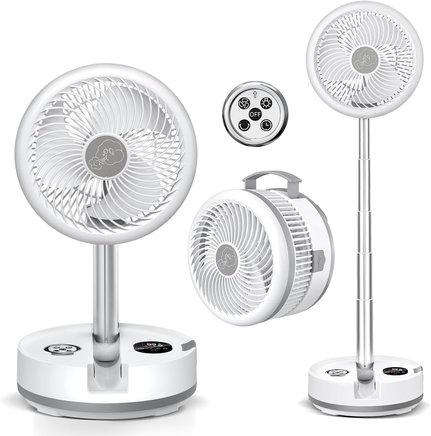 Amazon.com: Battery Operated Fan - 20000mAh Rechargeable Camping Fan ...