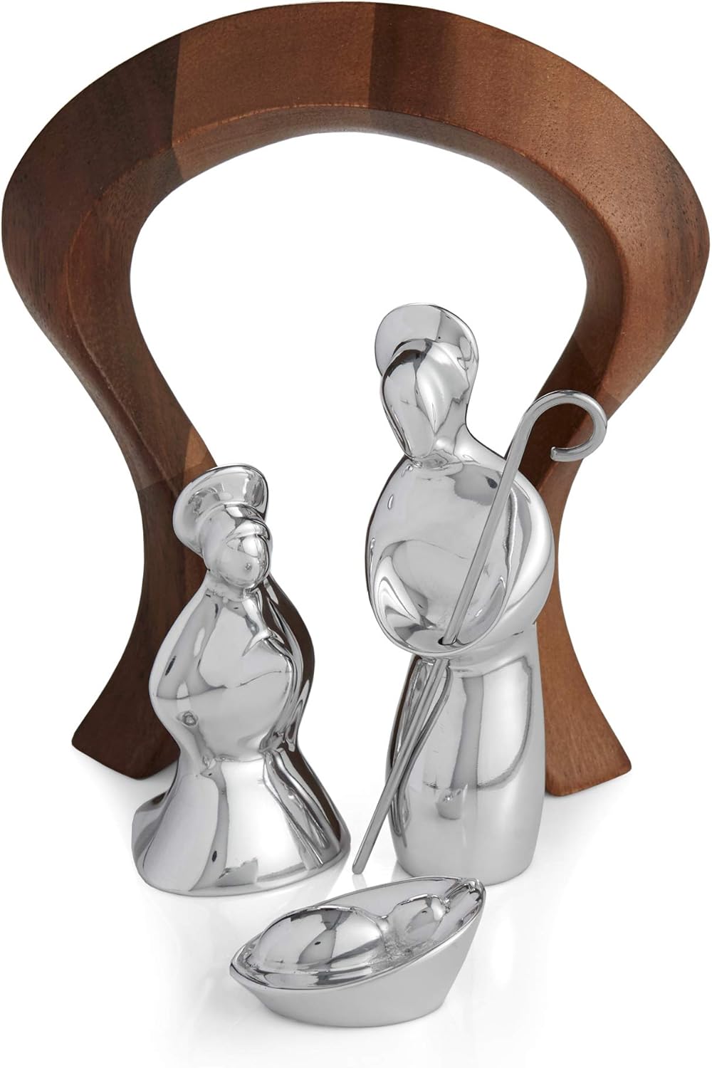 Amazon.com: Nambe Miniature Nativity Scene (4-Piece Set) - Metal Alloy ...