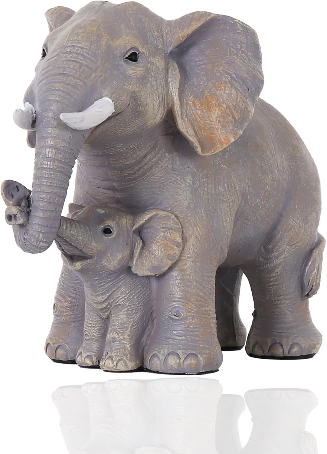 Amazon.com: Desklens Elephant Statue Home Decor, Gray Elephant Brings ...