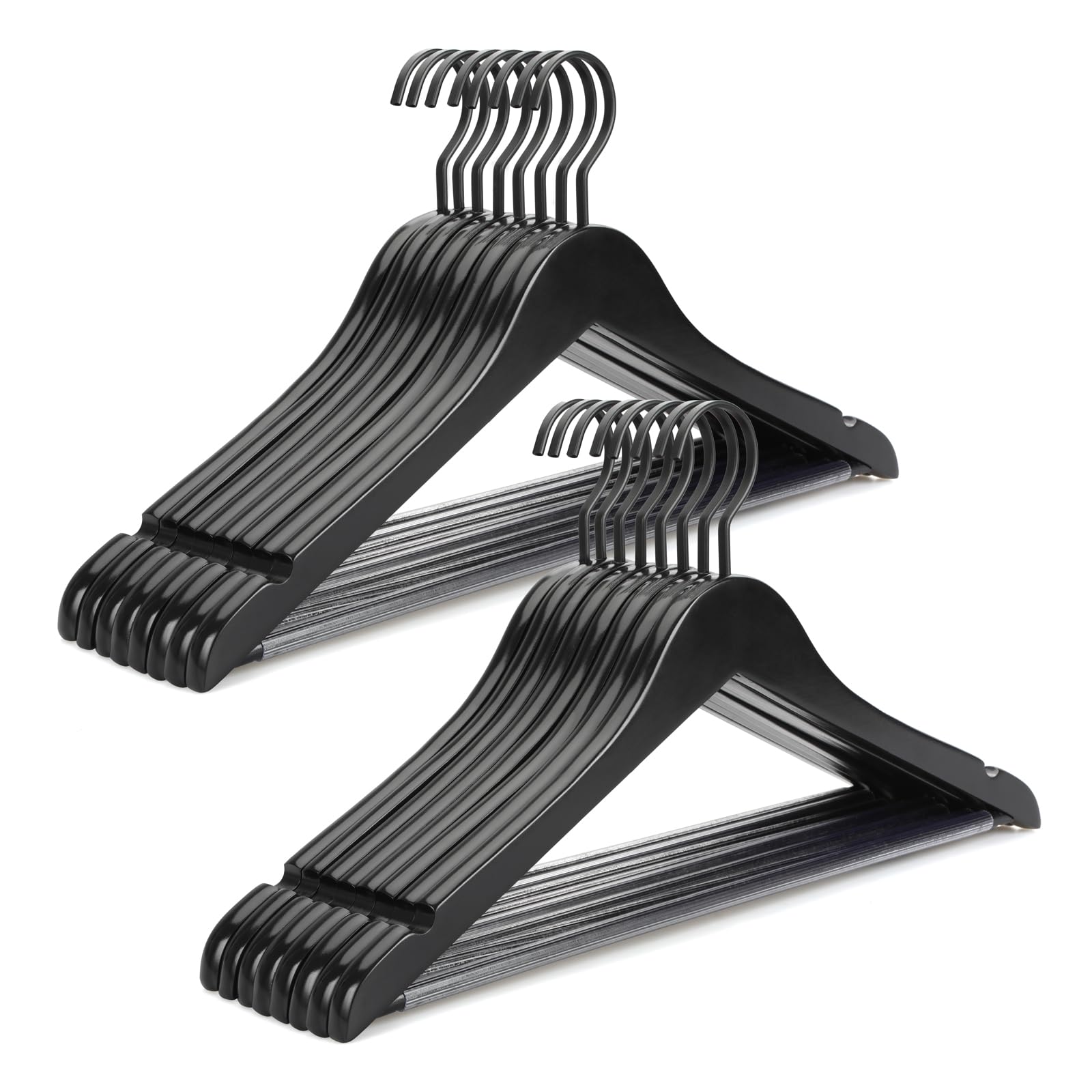 Amazon.com: TOPIA HANGER Premium Wooden Hangers, Luxury Boutique Wood ...