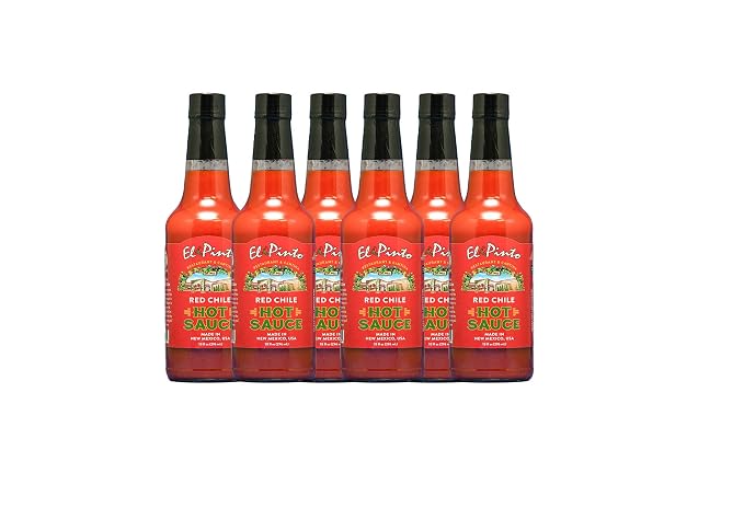 Amazon.com : El Pinto Red Chile Hot Sauce 10 Ounce Pack of 6 : Grocery ...