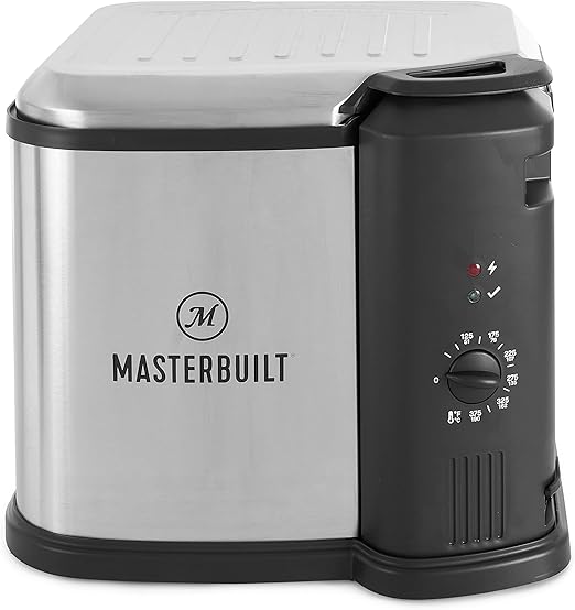 Amazon.com: Masterbuilt MB20010118 8 Liter Electric 3-in-1 Deep Fryer ...