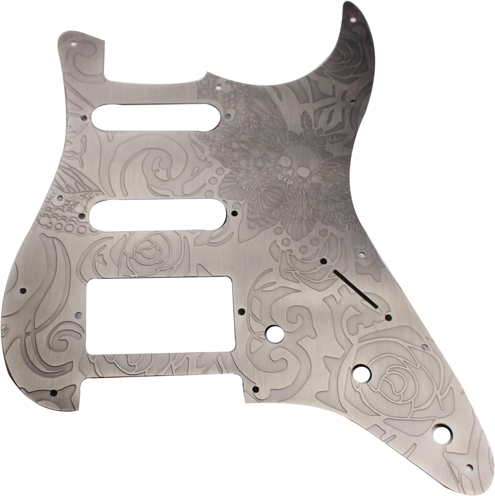 Amazon.com: Guyker 11 Hole Guitar Pick Guard - Copper SSH Style Metal ...