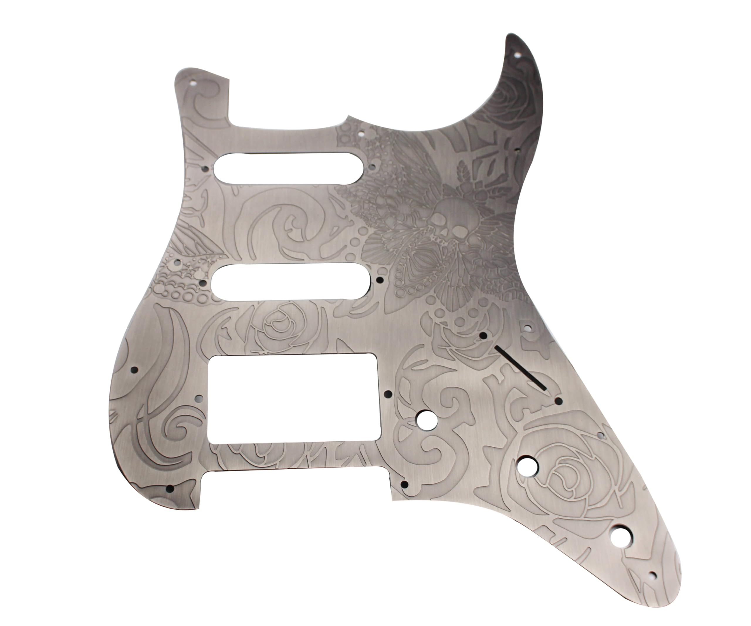 Amazon.com: Guyker 11 Hole Guitar Pick Guard - Copper SSH Style Metal ...