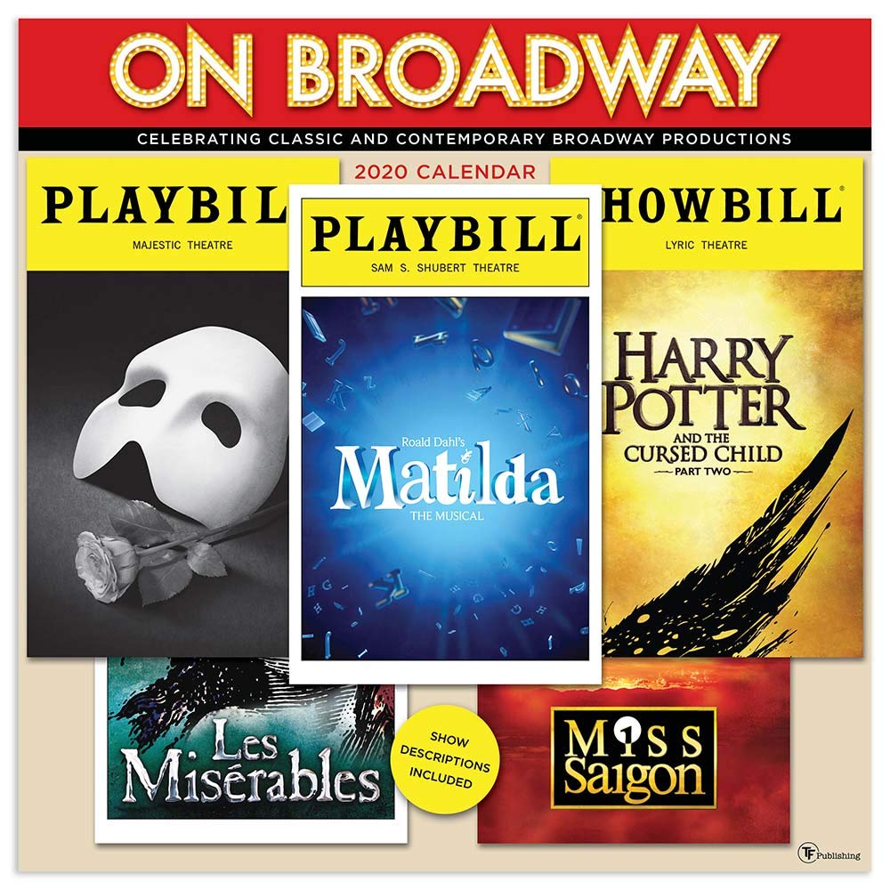 2020 On Broadway Wall Calendar: Playbill: 9781643320618: Amazon.com: Books