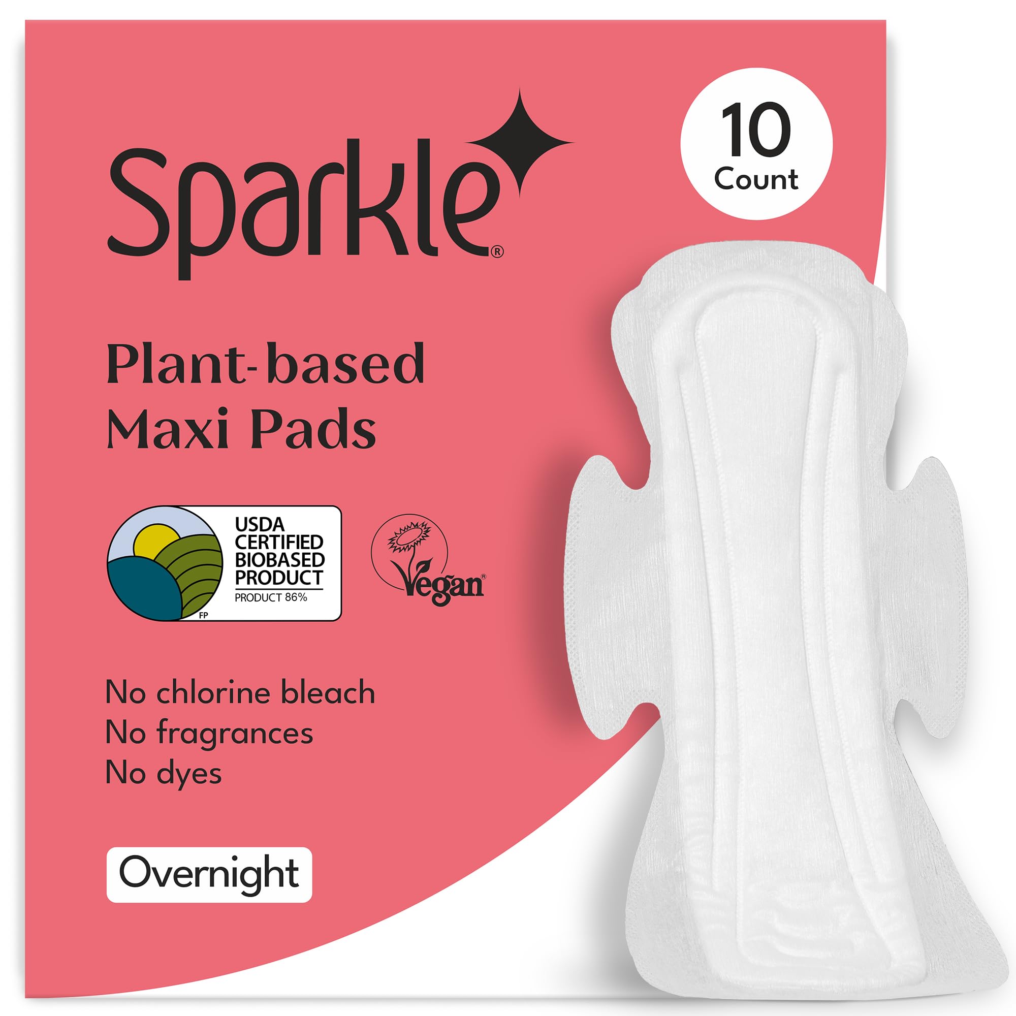 Snapklik.com : Sparkle Super-Soft Maxi Pads, Plant-Based Ingredients ...