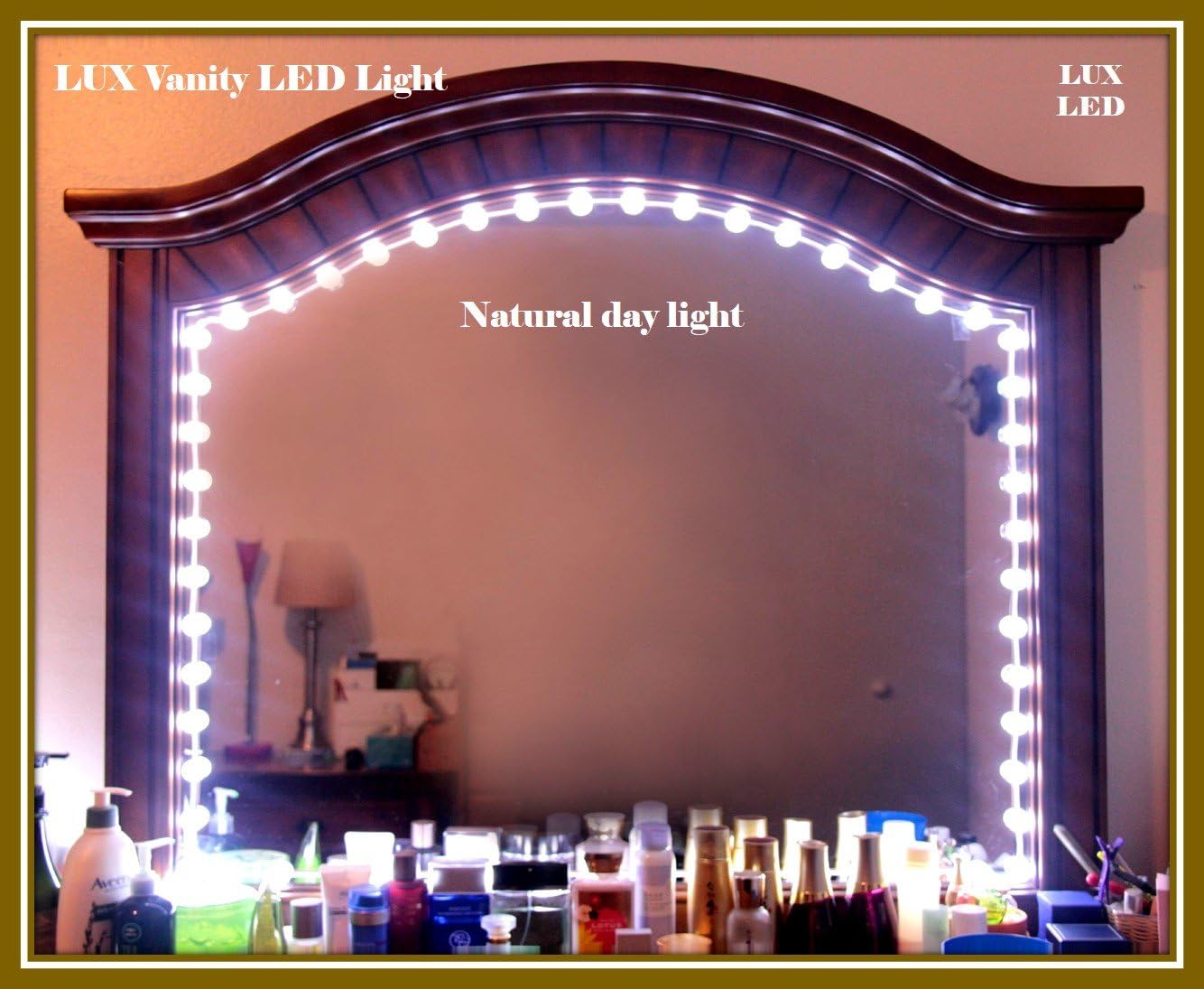 Amazon.com: LUXDIYLED Hollywood Style Vanity Mirror with Lights Makeup ...