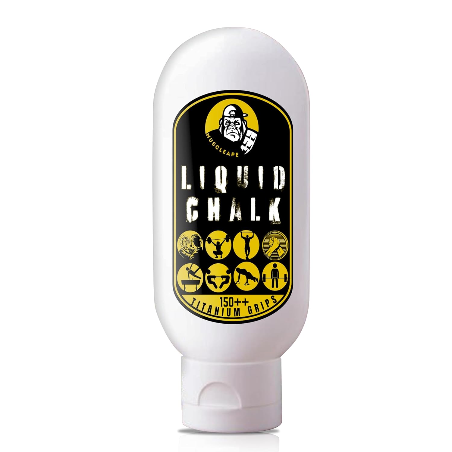 Muscleape Liquid Chalk Cream for Titanium Strenght Dry Grip.Sweat Free ...