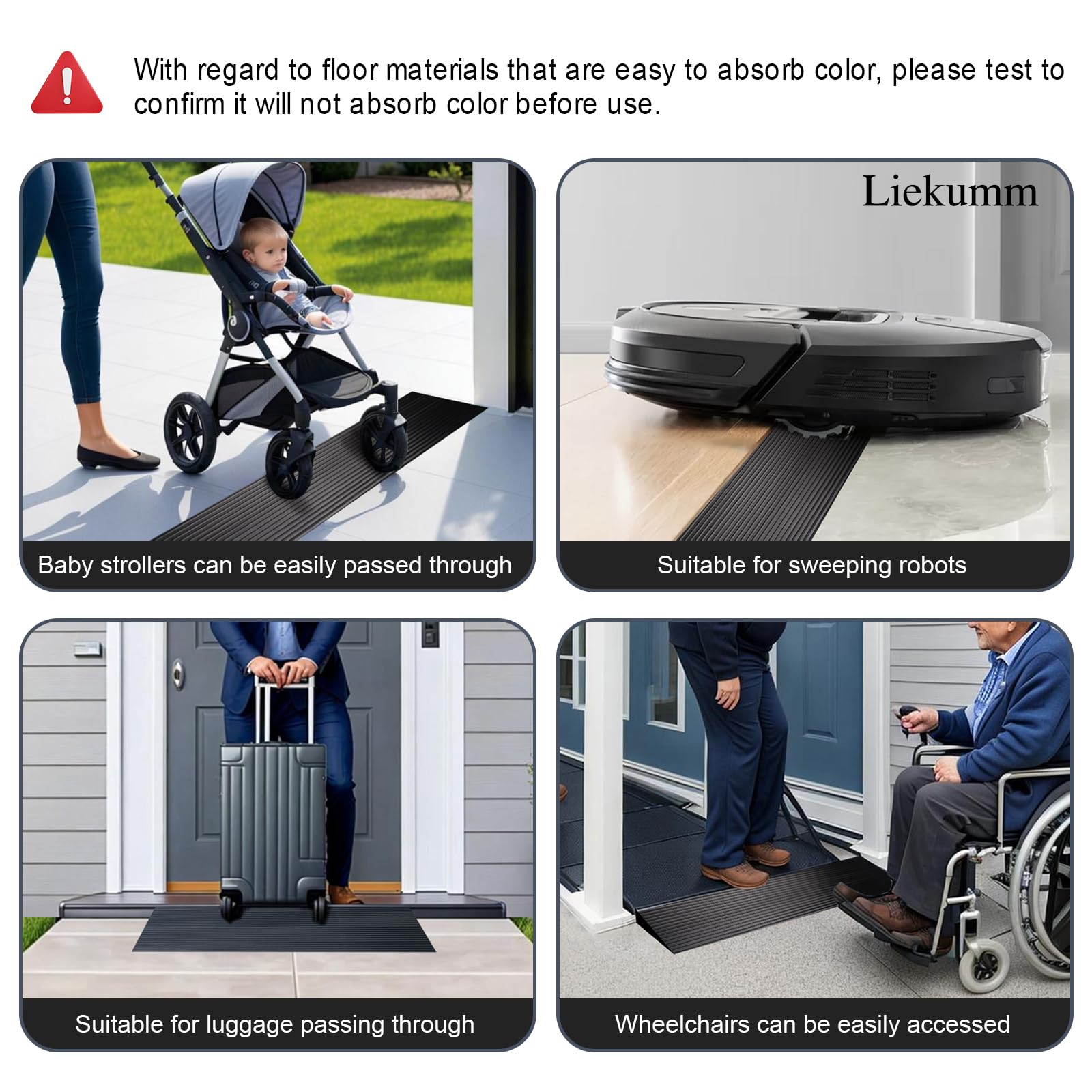Snapklik.com : 1.8 Rise Threshold Ramp, 1500 LBS Capacity Threshold ...