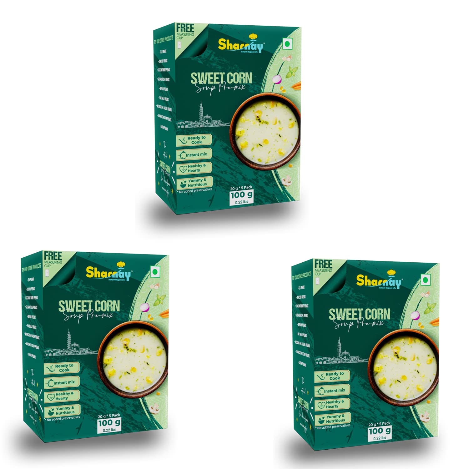 Sharnay Instant Sweet Corn Soup Premix (300gm), Ready To Cook And Eat ...