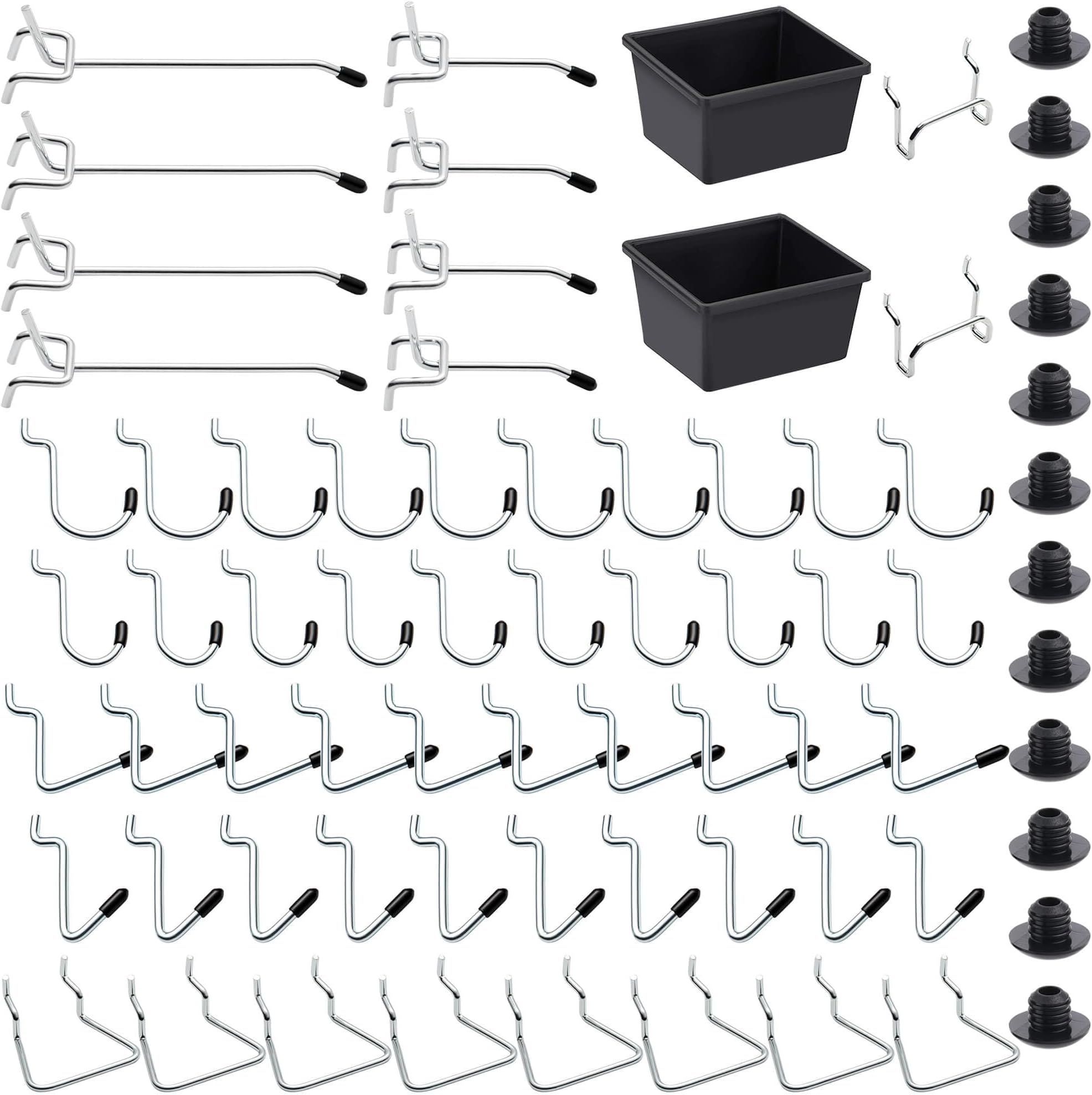 Amazon.com: MENEONE Pegboard Hooks, Peg Board Accesories, for ...