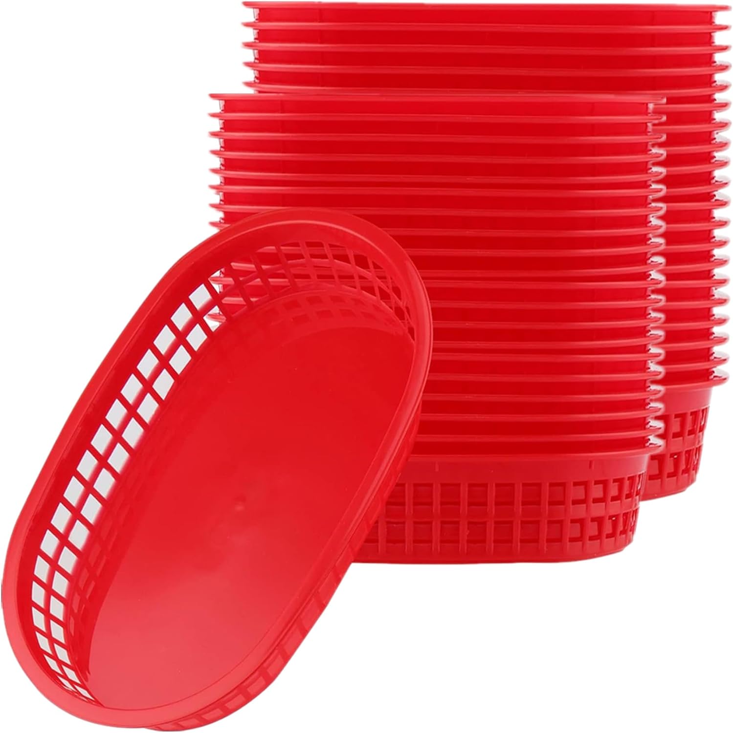 Amazon.com: LyyGuanYoo 40 Pack Fast Food Baskets, Plastic Basket for ...