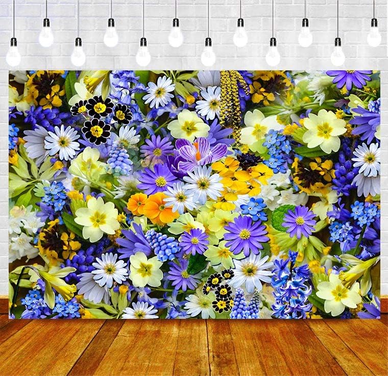 Amazon.com : SHRAPHY Flower Backdrop 7x5ft Couples Engaged Bride Shower ...