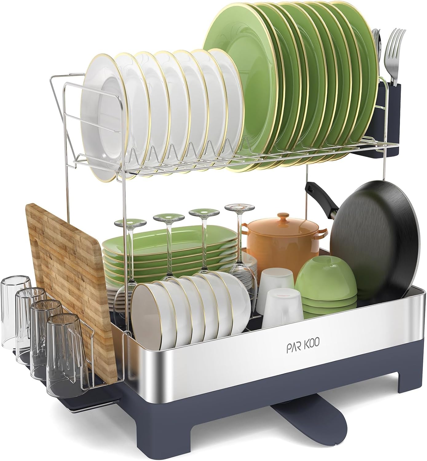 Amazon.com - ParKoo Large Dish Drying Rack, Dish Racks for Kitchen ...
