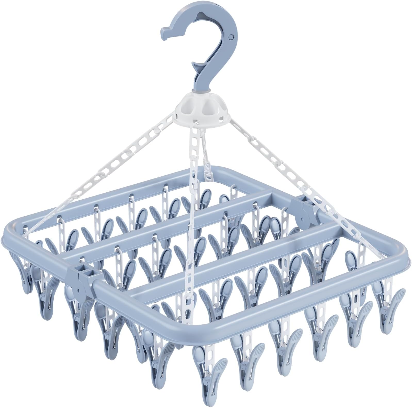 Amazon.com: SYJINHUASY Tainless Steel Sock Drying Rack with 20 Clips ...