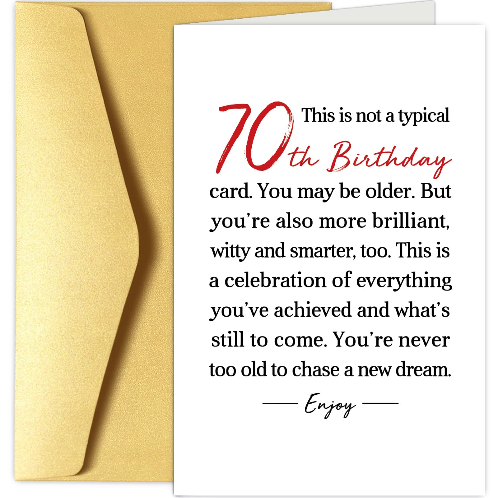 Snapklik.com : 70th Birthday Card For Him Her, Uplifting 70 Years Old ...