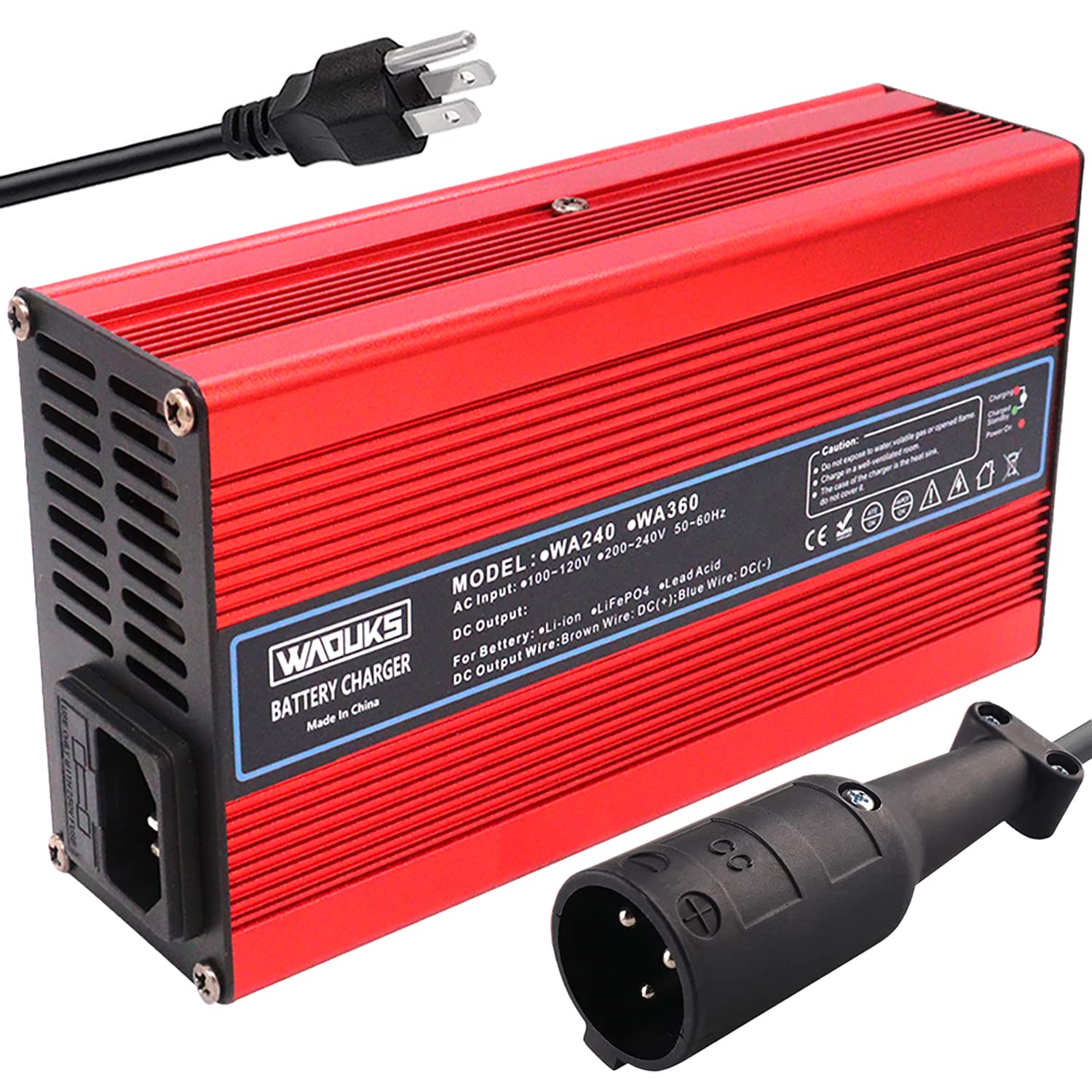 48V 5A For Club Car Golf Cart Battery Charger With 3 Pin Round 48v-5a-for-club-car-golf-cart-battery-charger-with-3-pin-round