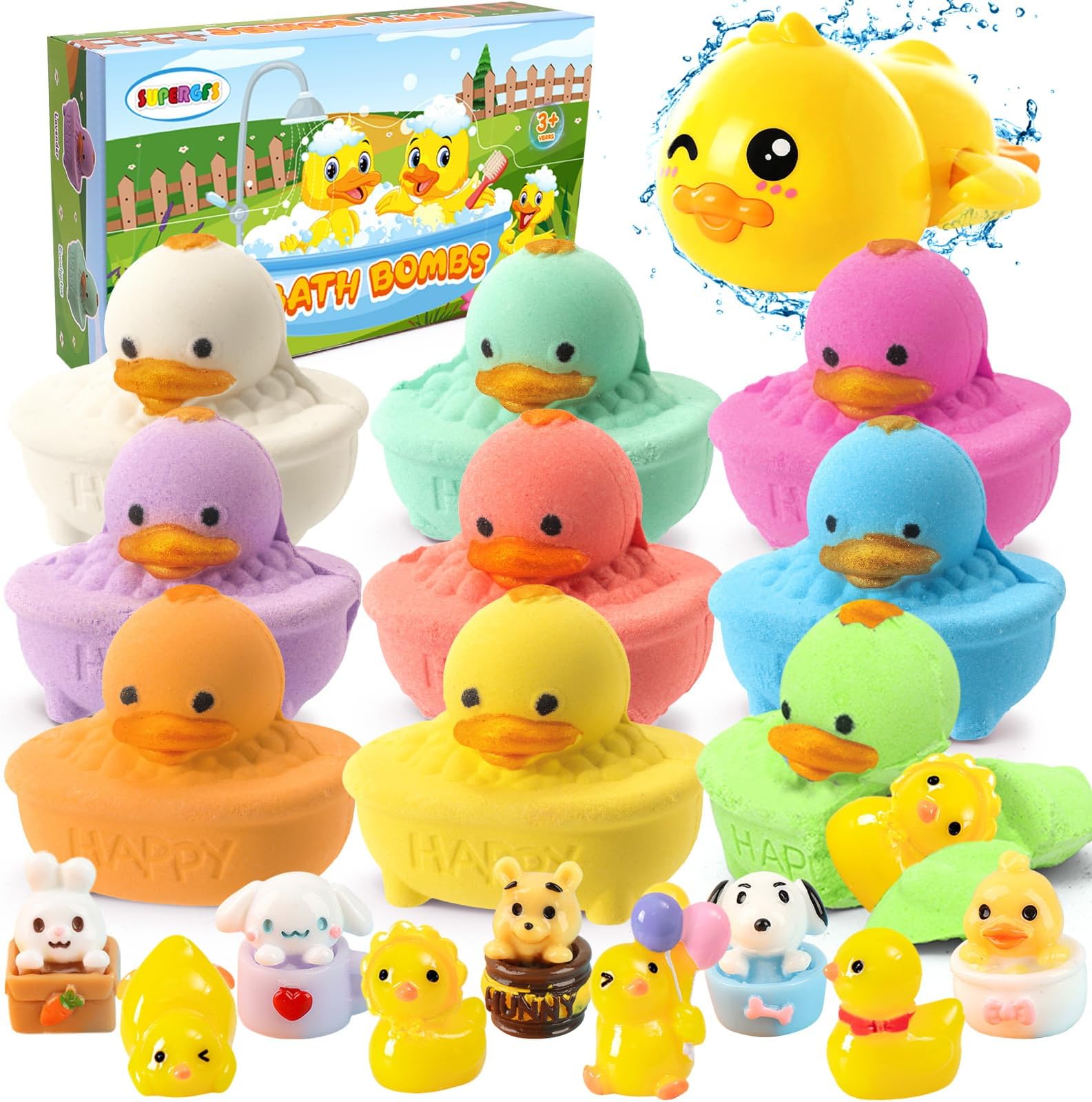 Amazon.com: Unpreduckable Bath Bomb Surprise, Duck Shaped Bath Bombs ...
