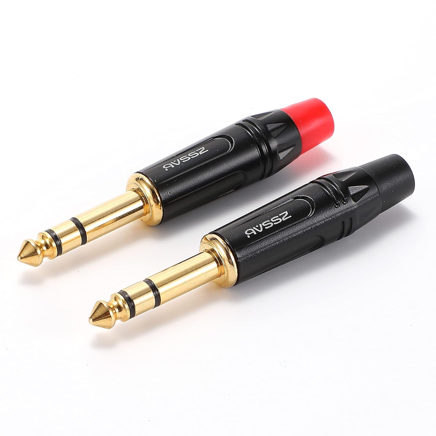 Amazon.com: AVSSZ Audio 1/4" Jack TRS Stereo Plugs for Patch Cables ...