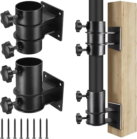 Umbrella Clamp Deck Umbrella Mount Bracket 2PCS Umbrella Clamp I Patio ...