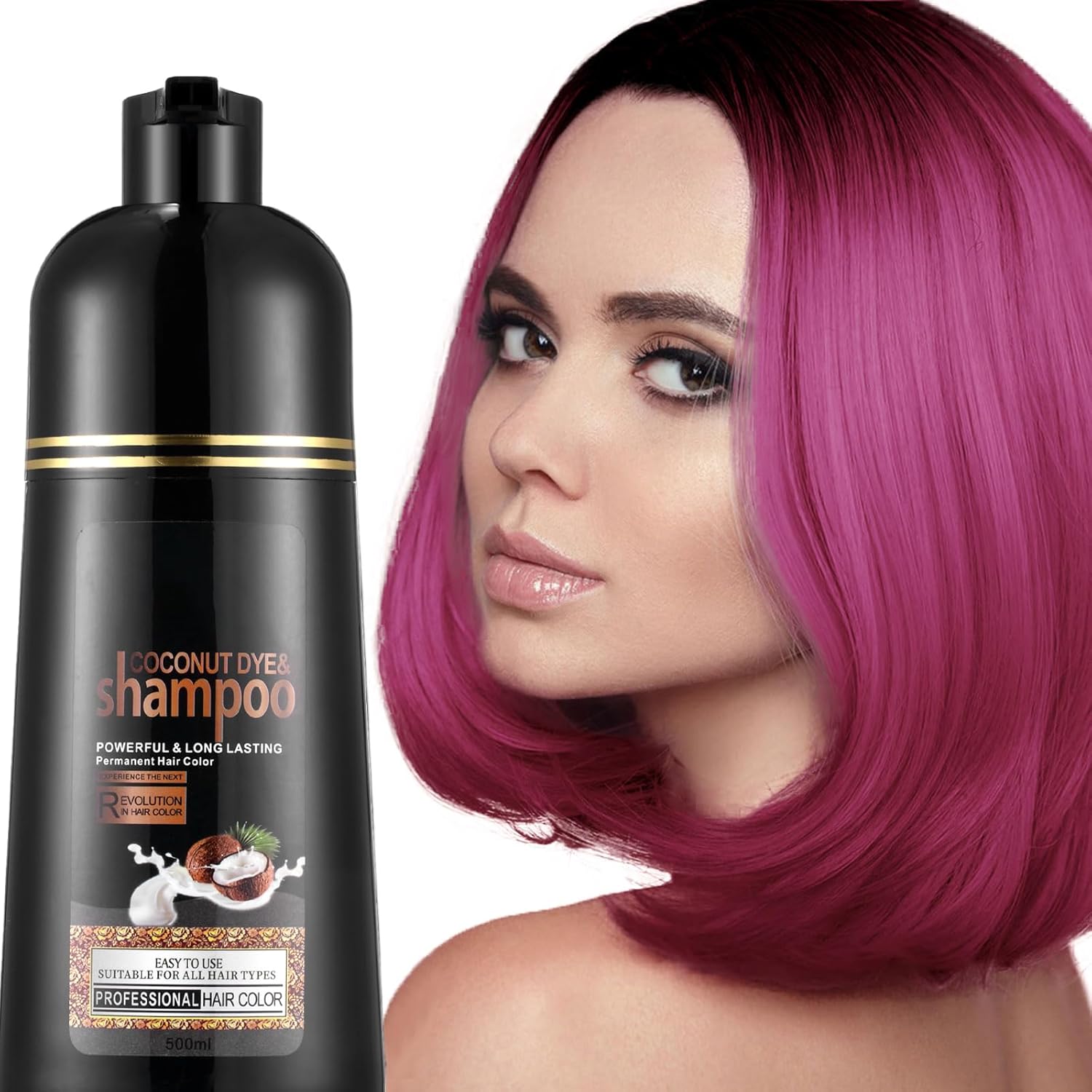 Amazon.com : Grape Red Hair Shampoo for Dark Hair-Instant Hair Dye ...