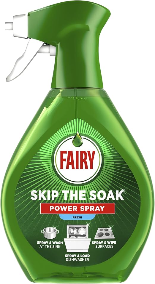 Fairy Skip the Soak Power Spray Fresh 650ml, Pre-Treatment Spray for ...