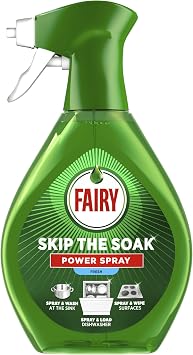 Fairy Skip the Soak Power Spray Fresh 650ml, Pre-Treatment Spray for ...