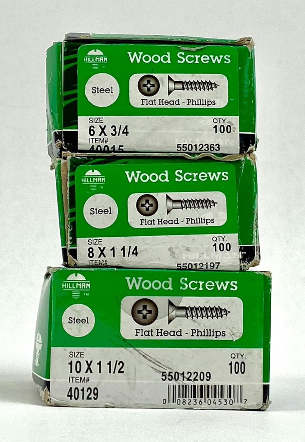 Ancalos Flat Head Phillips Wood Screws Assorted Sizes 300 Piece Set ...