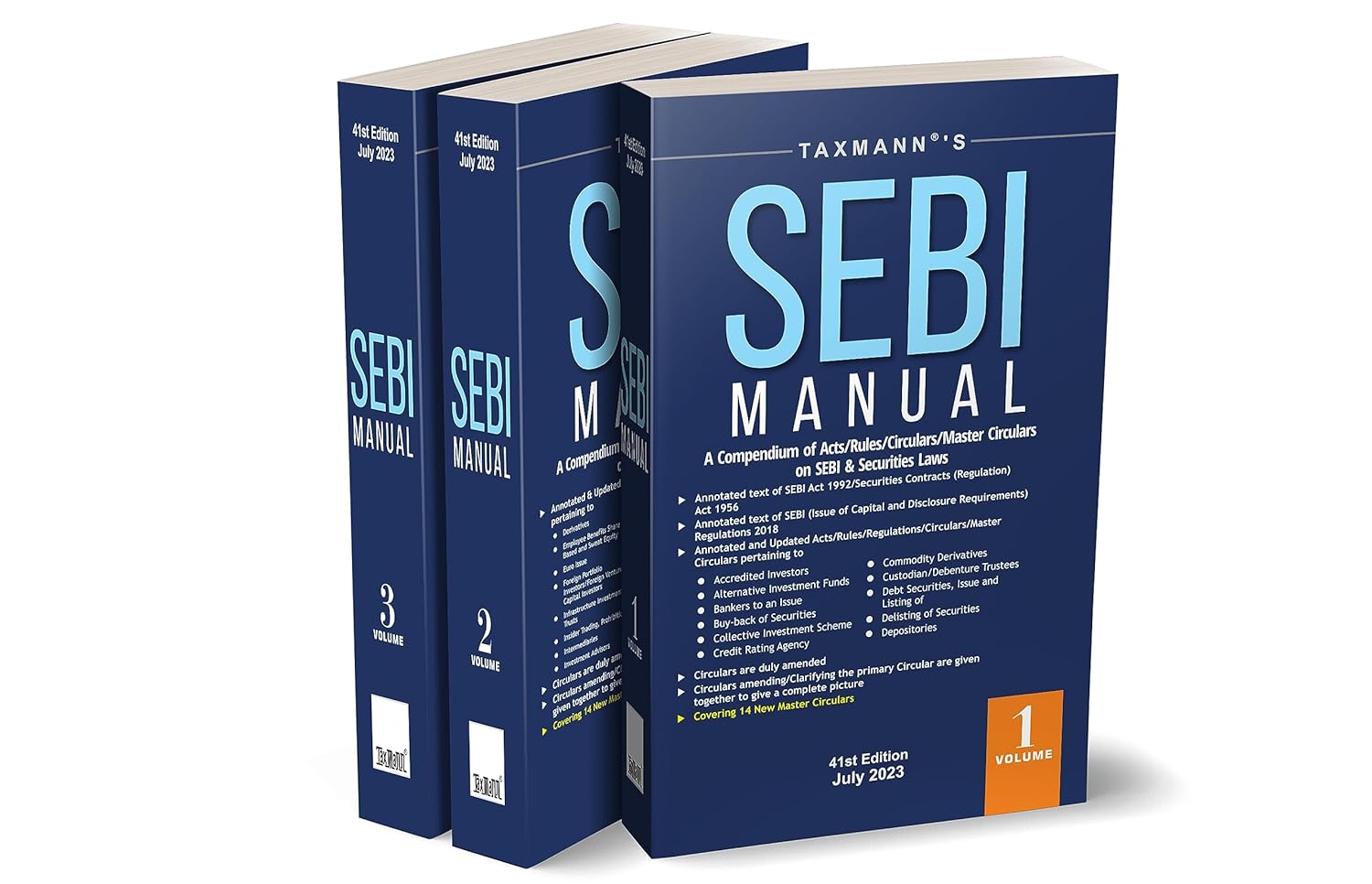Buy Taxmann's SEBI Manual (Set of 3 Vols.) – Compendium of the ...