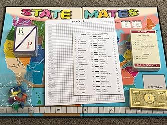 Amazon.com: State Mates - Educational Board Game - STEM Authenticated ...