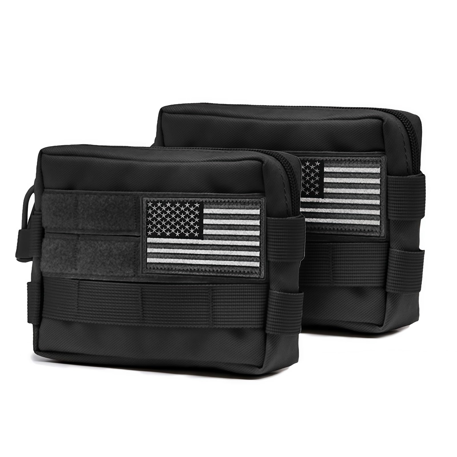 Amazon.com: 2 Pack molle Pouches, molle Accessories Horizontal Modular ...