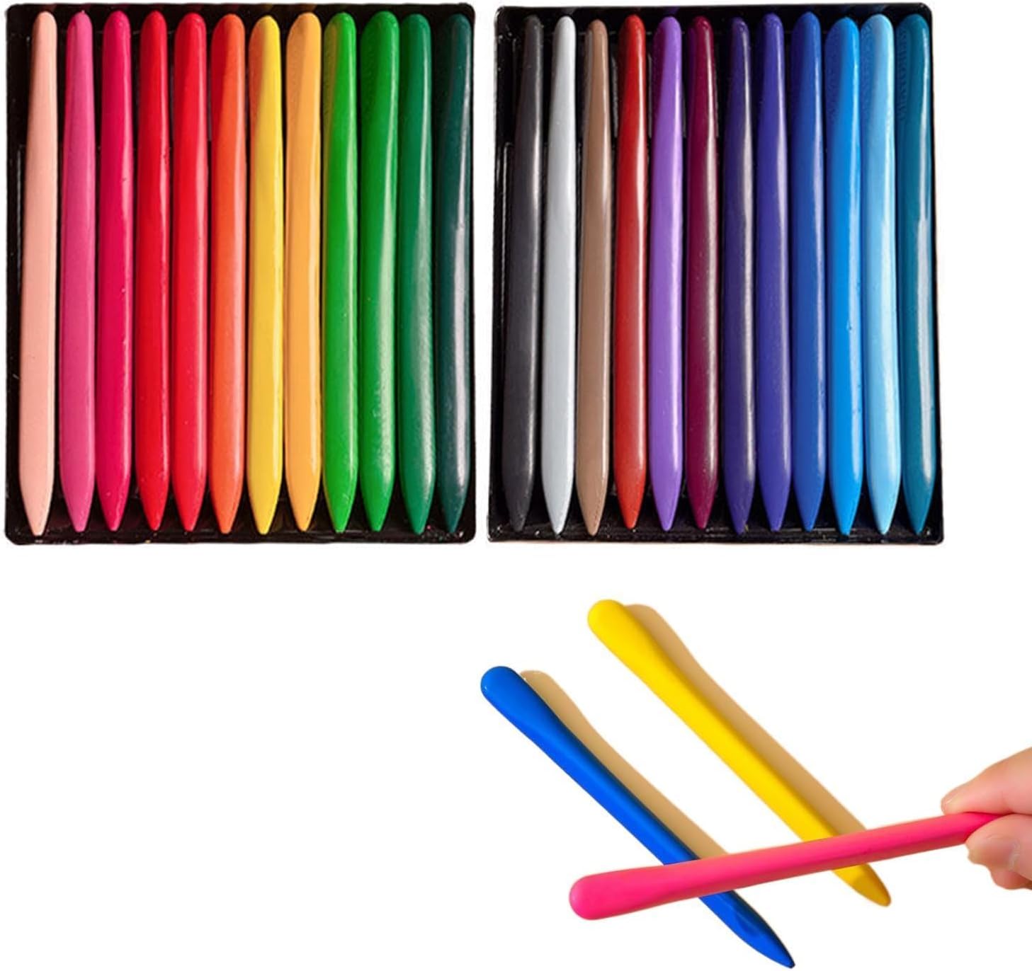 24 Pcs Crayons for Kids, Washable Crayons, Kids Crayons, Colouring ...