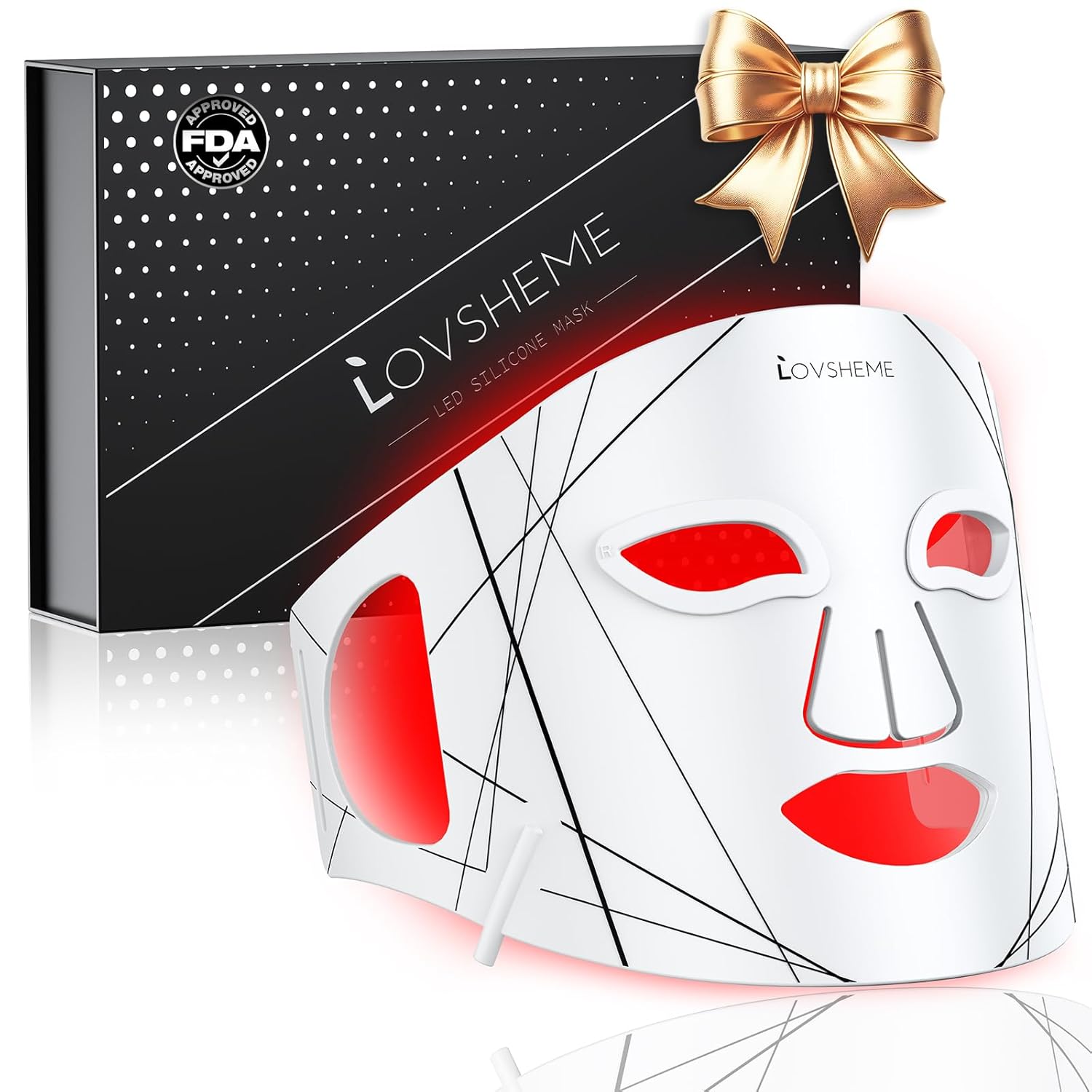 Red Light Therapy for Face, Advanced LED Face Mask Light Therapy, Red ...