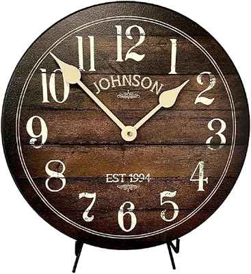 Amazon.com: Bellingham Red Large Wall Clock | Ultra Quiet Quartz ...