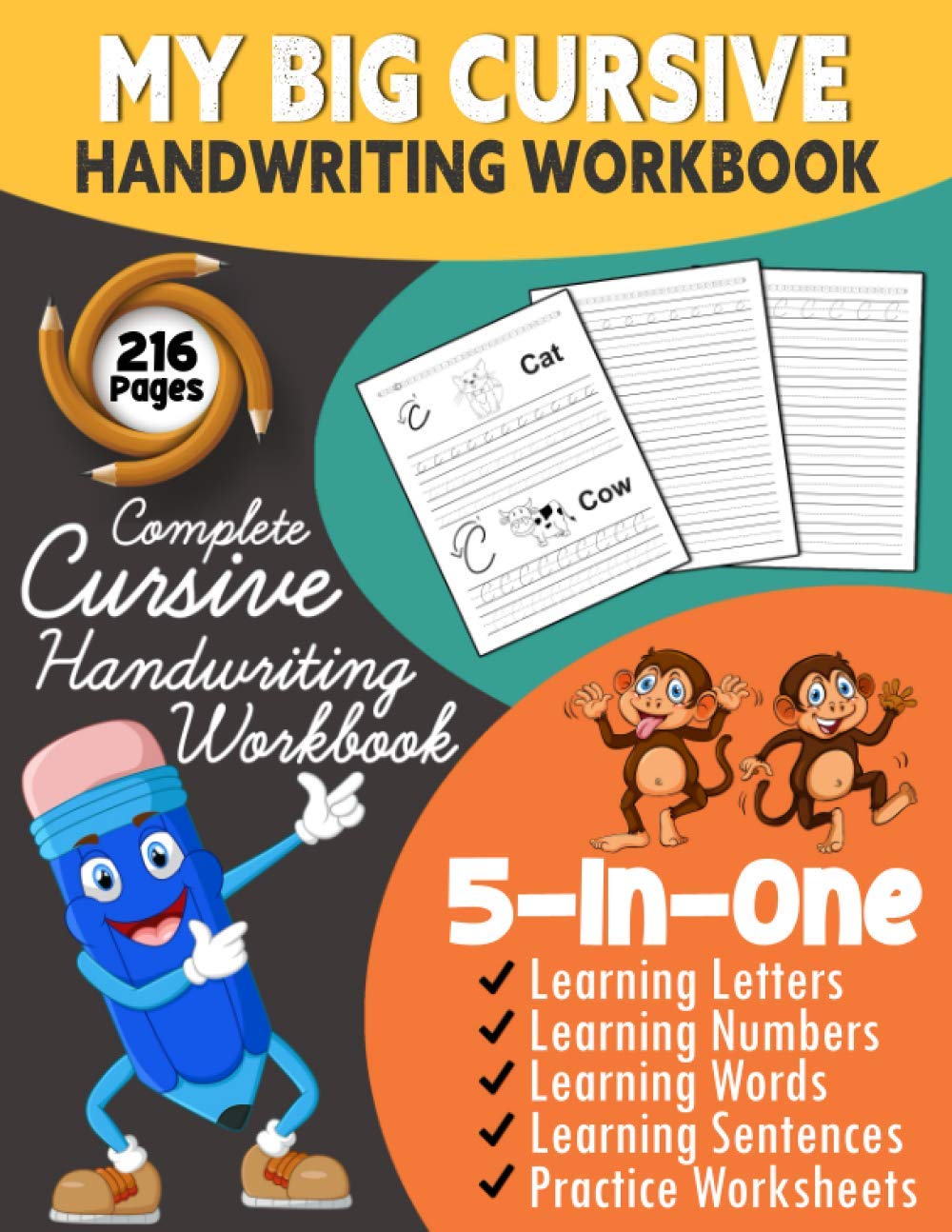 My Big Cursive Handwriting Workbook The Complete Cursive Handwriting ...