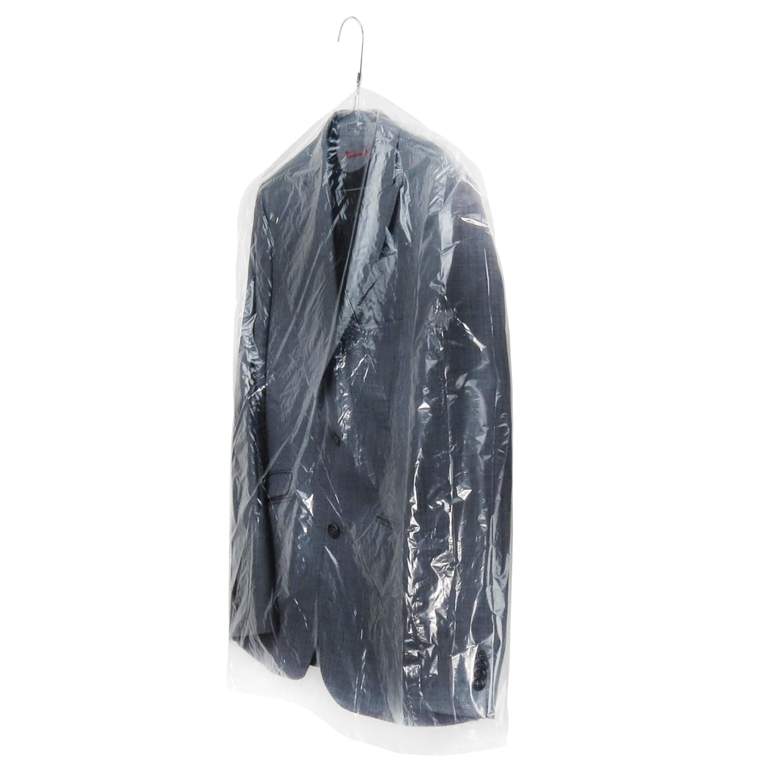 Hangerworld Garment Suit Clothes Covers 80 Gauge 40”, Pack of 20, Clear ...