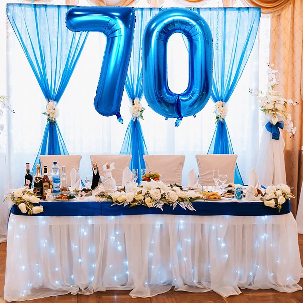 Xihuimay Number 70 Balloons 40 inch Digital Balloon Alphabet 70 ...