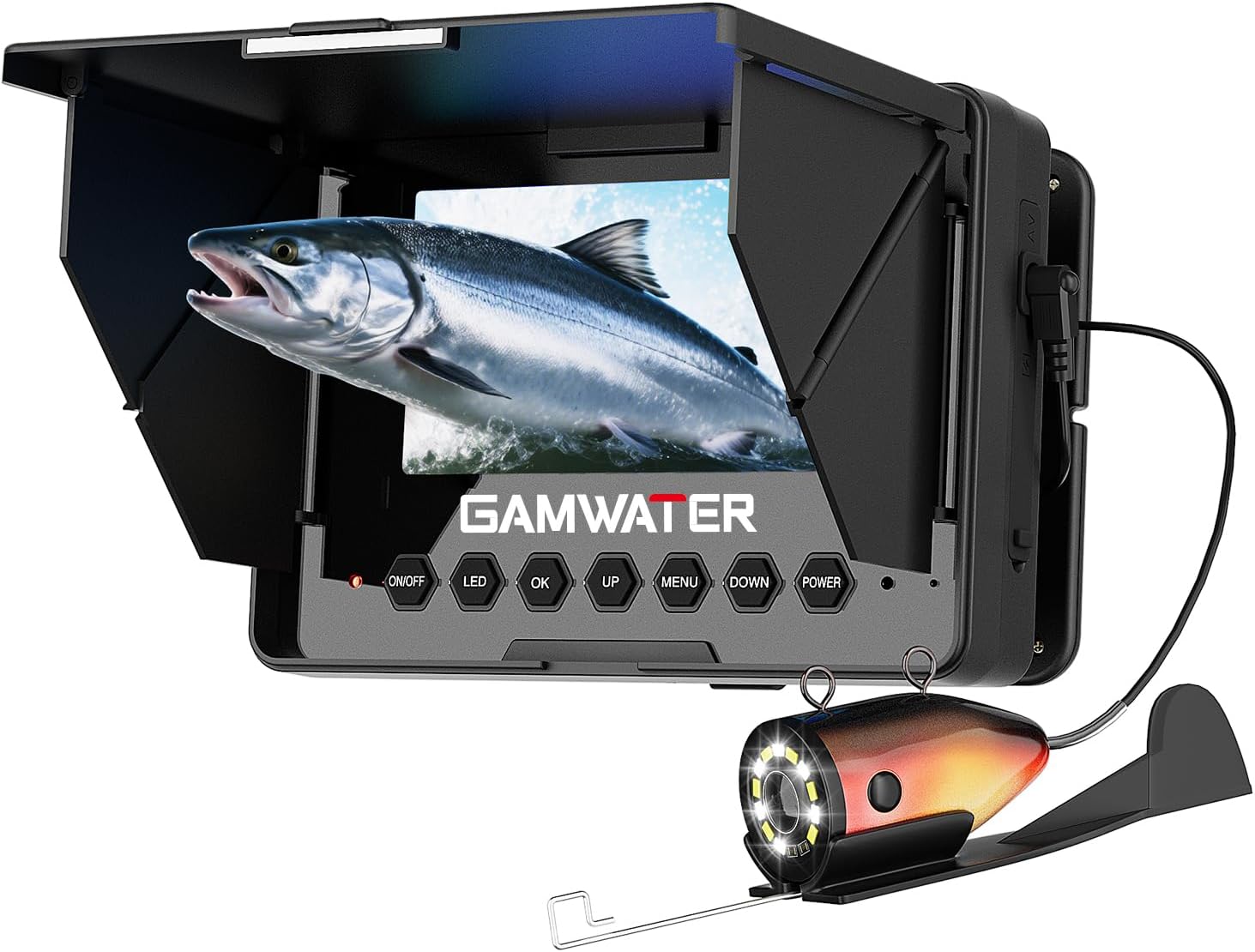 Amazon.com : Underwater Fishing Camera, 4.3 Inch LCD Monitor with ...