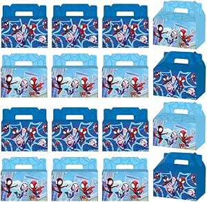 Amazon.com: 16 PCS Birthday Party Favor Boxes Hero Party Candy Gift ...