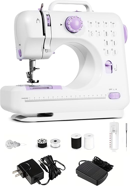 Amazon.com: Portable Sewing Machine for Beginners, Mini Electric Sewing ...