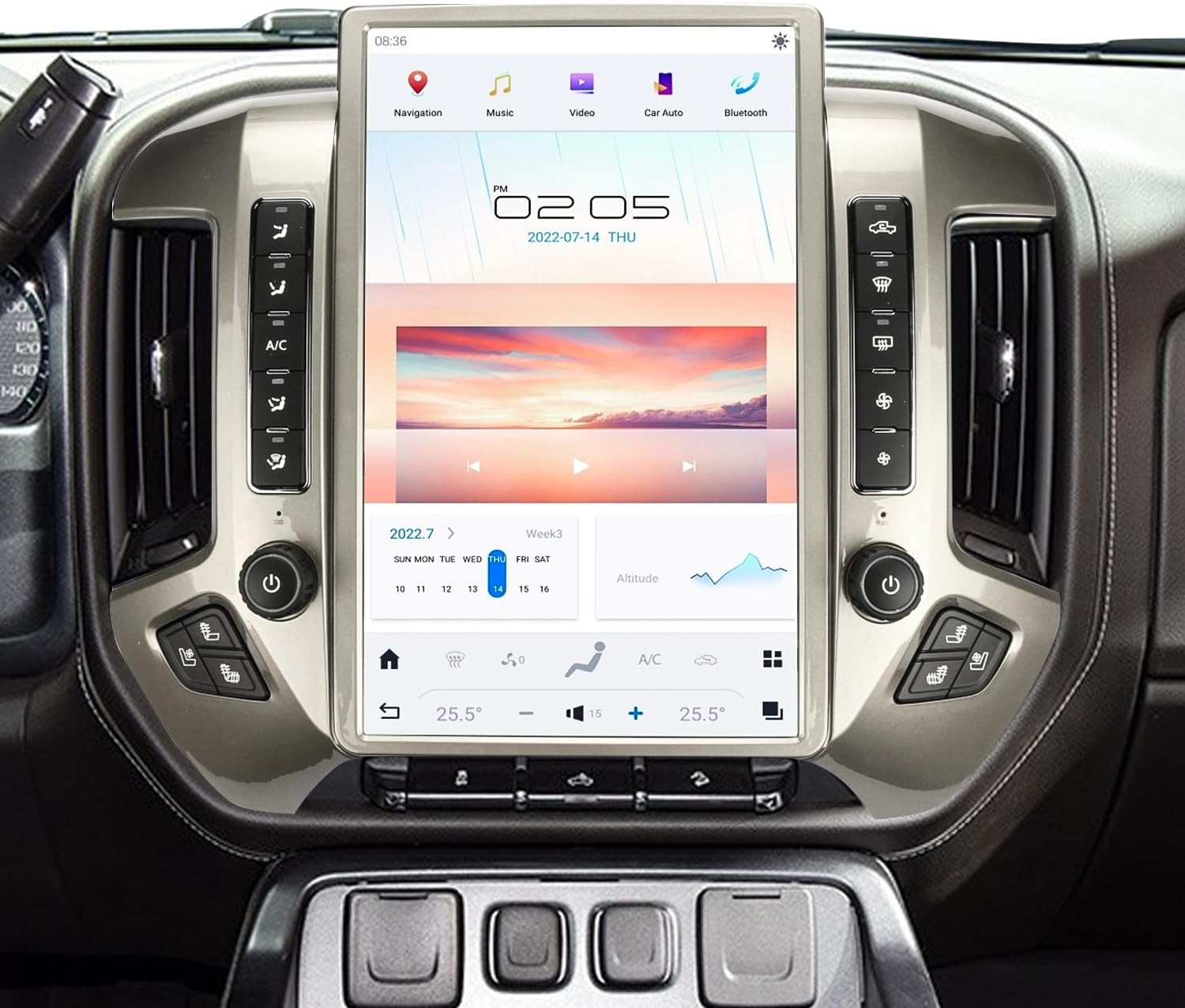 Amazon.com: CARSOLL Compatible with Chevrolet Silverado GMC Sierra 2014 ...