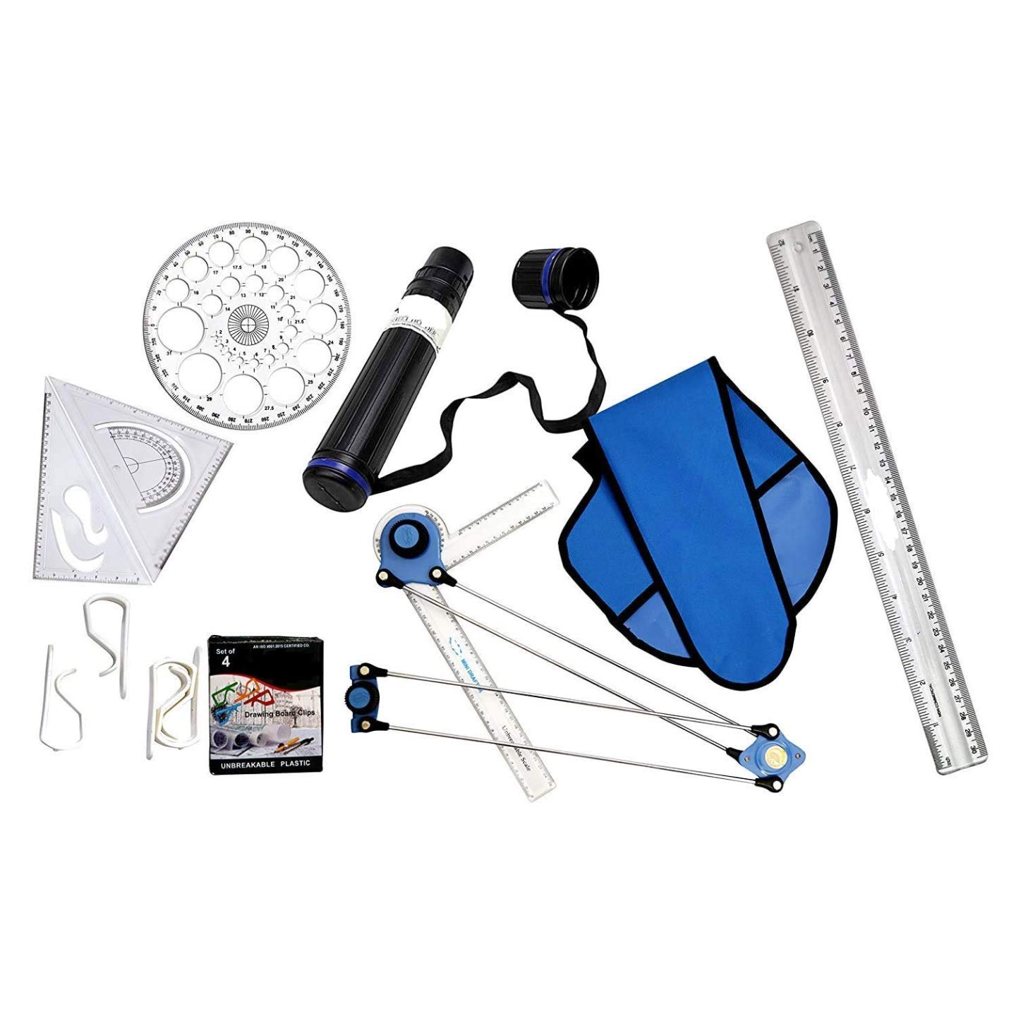 Buy Qatalitic Mini Drafter Combo 1 – for Engineering Drawing – for ...