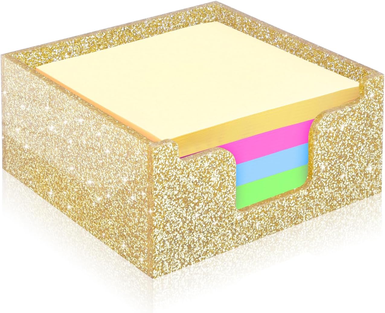 Amazon.com : Rouidr Acrylic Sticky Note Holder, Self Stick Note Pad ...