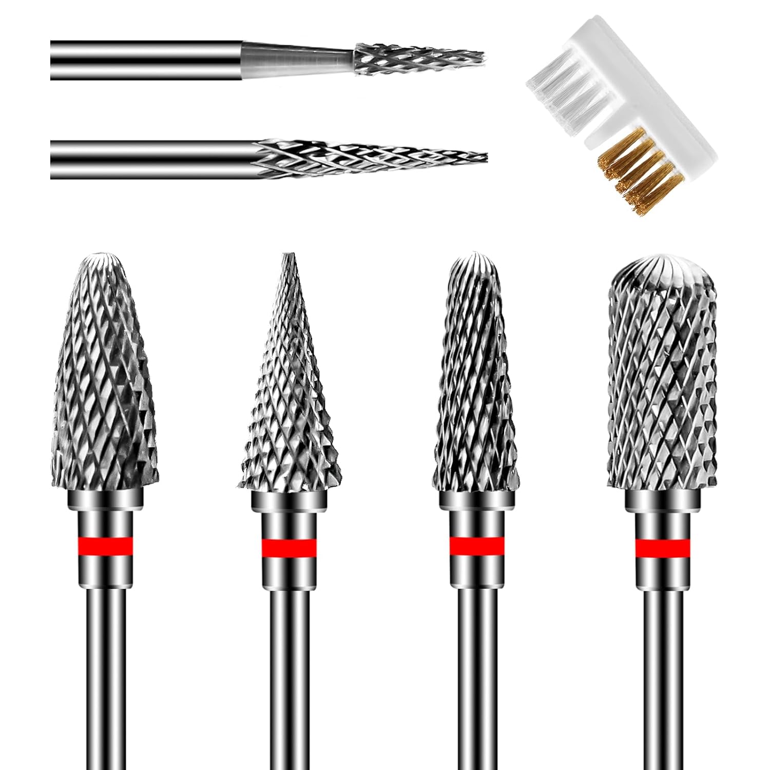 Amazon.com: Diesisa 6 Pack Nail Drill Bits for Acrylic Nails, 3/32 ...