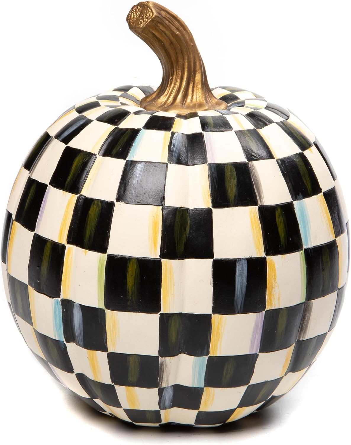 Amazon.com: MACKENZIE-CHILDS Small Decorative Pumpkin for Fall Decor ...