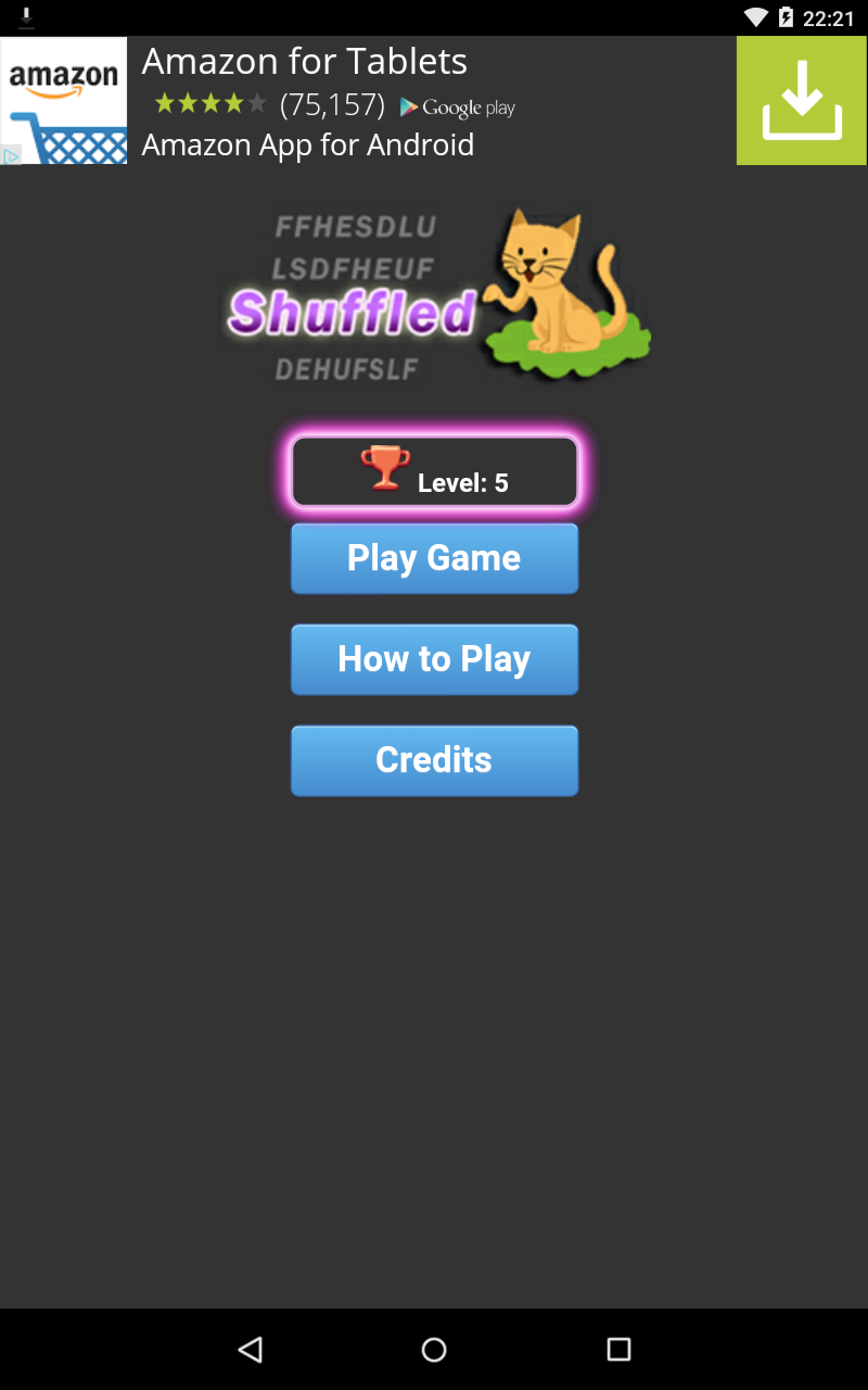 Shuffled word guessing game - App on Amazon Appstore
