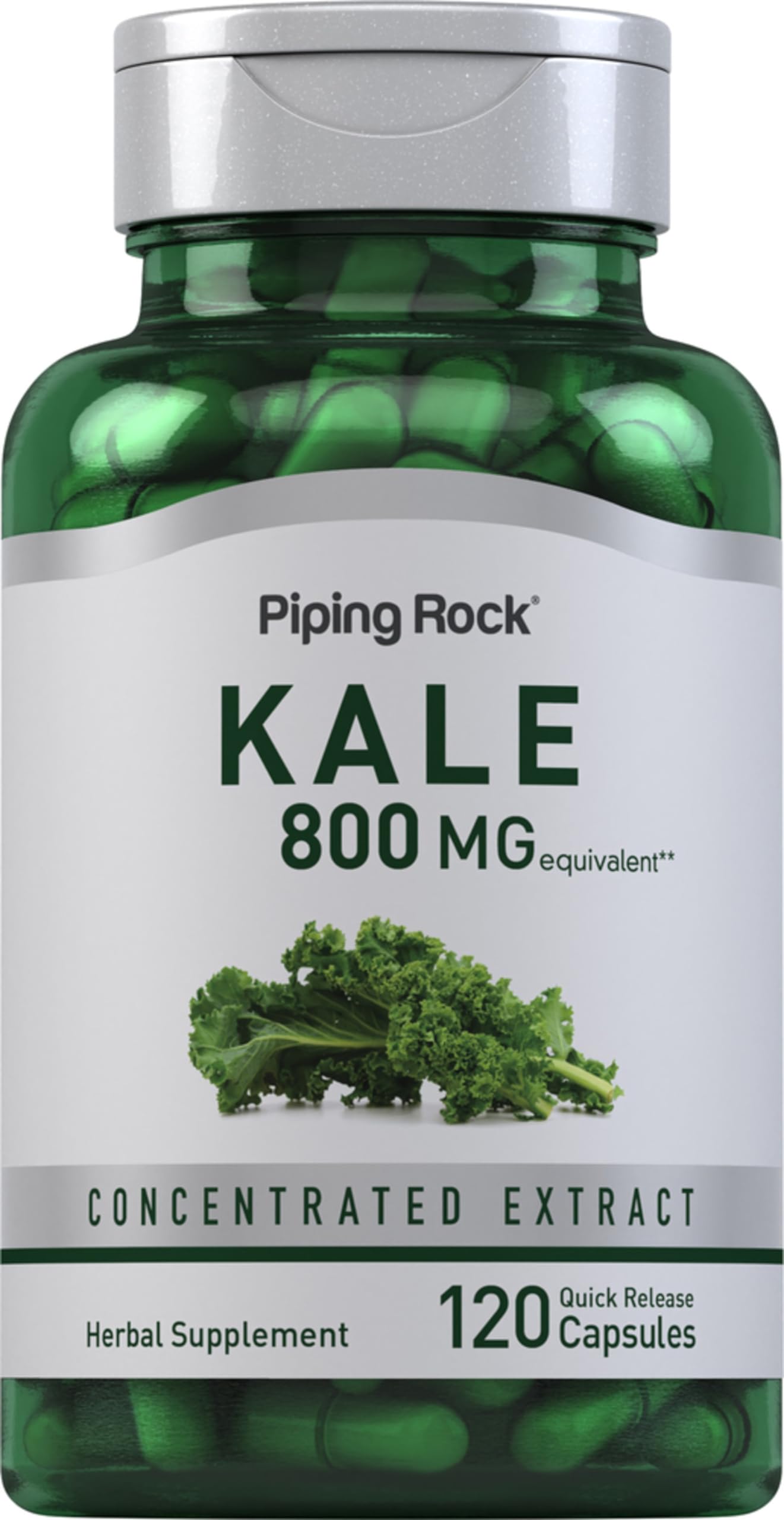 Amazon.com: Piping Rock Kale Extract Capsules 800mg | 120 Count | Kale ...