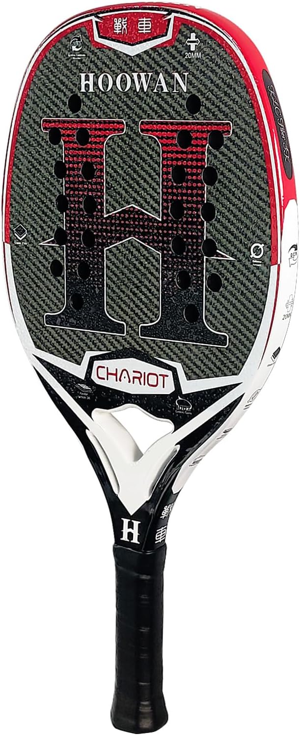 Amazon.com : HOOWAN Beach Tennis Racket Chariot Professional T700 ...